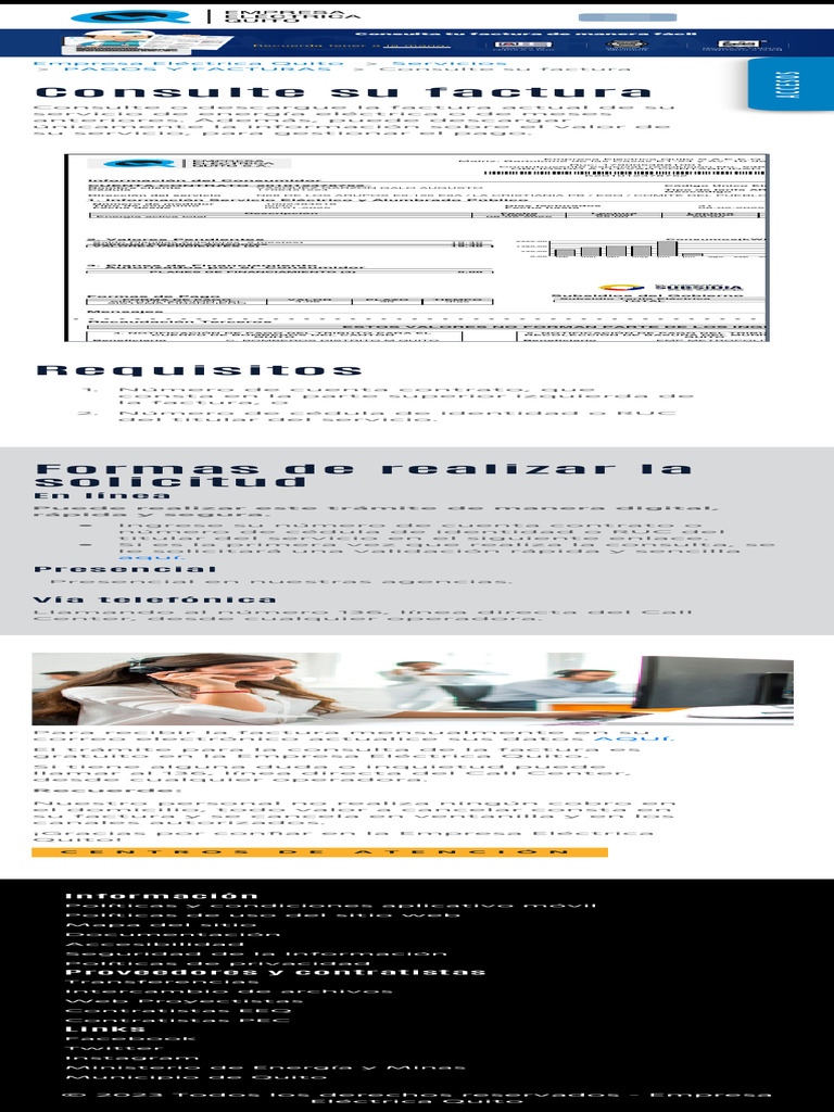 Consulte Su Factura en Línea - Empresa Eléctrica Quito - Empresa ...
