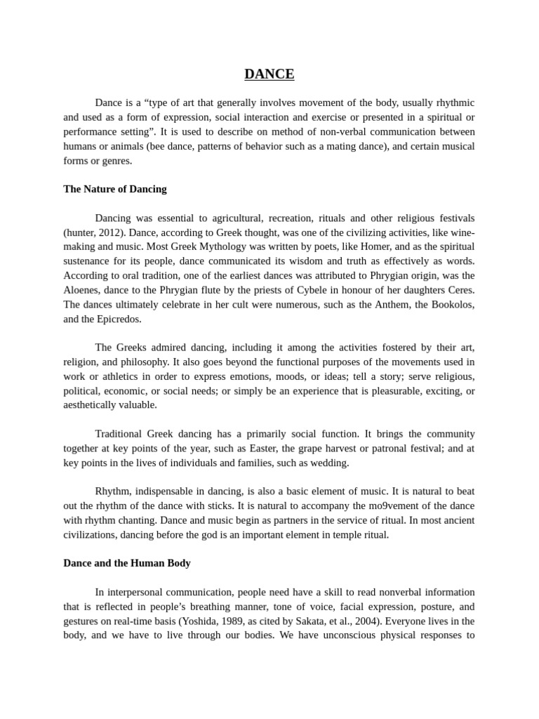 Dance | PDF | Dances | Ballroom Dance