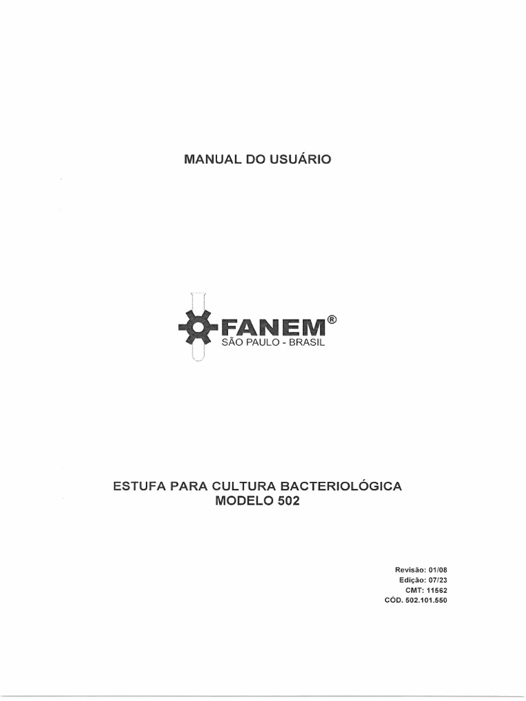 Estufa 502C - FANEM | PDF