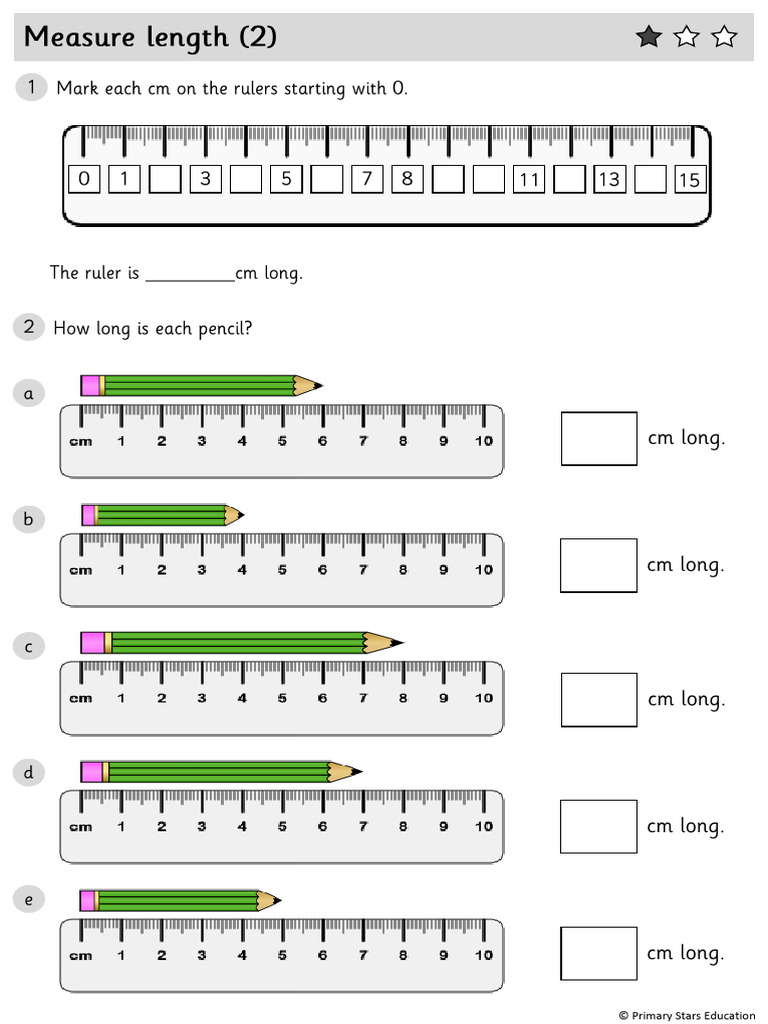 Measuring Straws and Pencils Activity | PDF