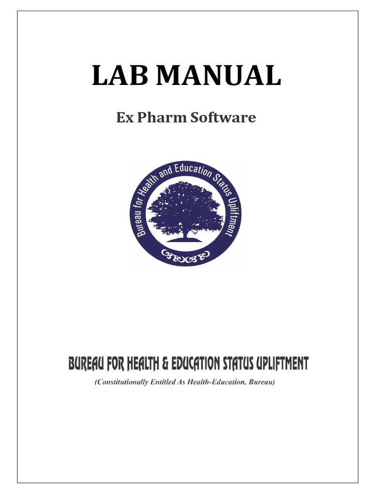 Ex Pharm LAB Manual 1 - 250117 - 131849 | PDF