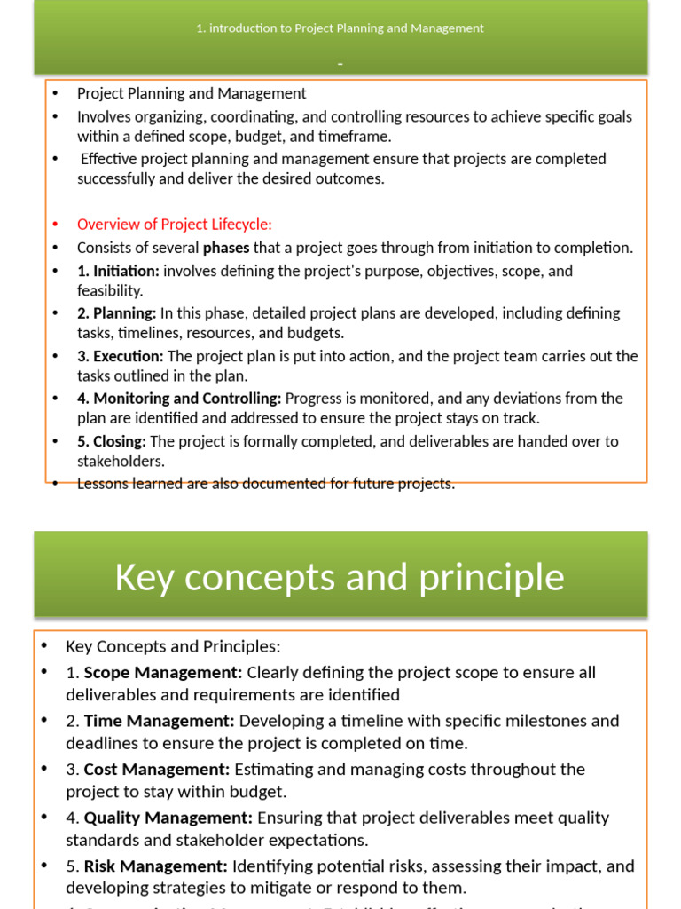 Chapter-1-Project Planing and Management of W&e | PDF | Project Management | Conservation Biology