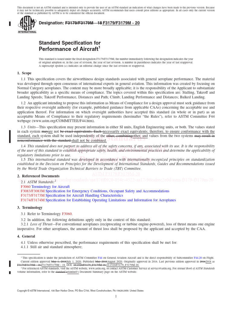 ASTM-F3179-F3179M-20 | PDF | Takeoff | Airplane