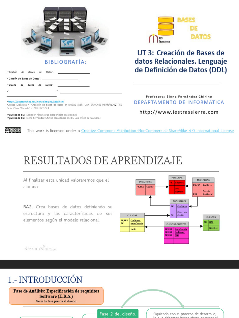 Presentaci Ã N Unidad 3 | PDF | SQL | Gestión de datos