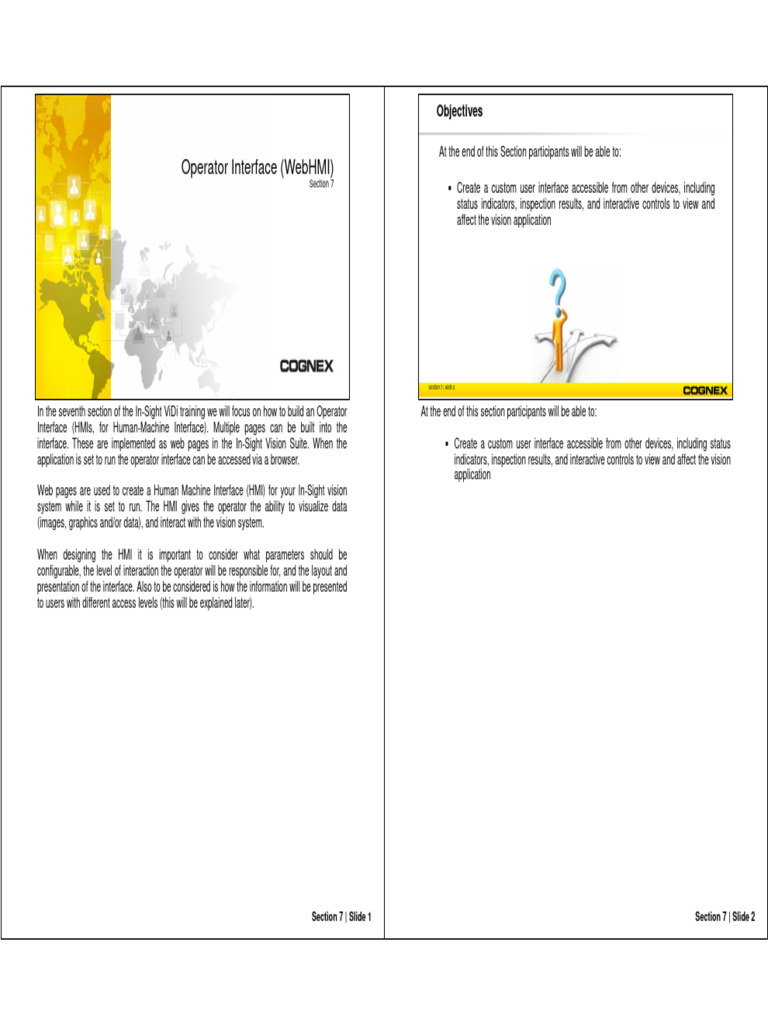 Building Web-Based HMI for In-Sight | PDF | User Interface | Button ...