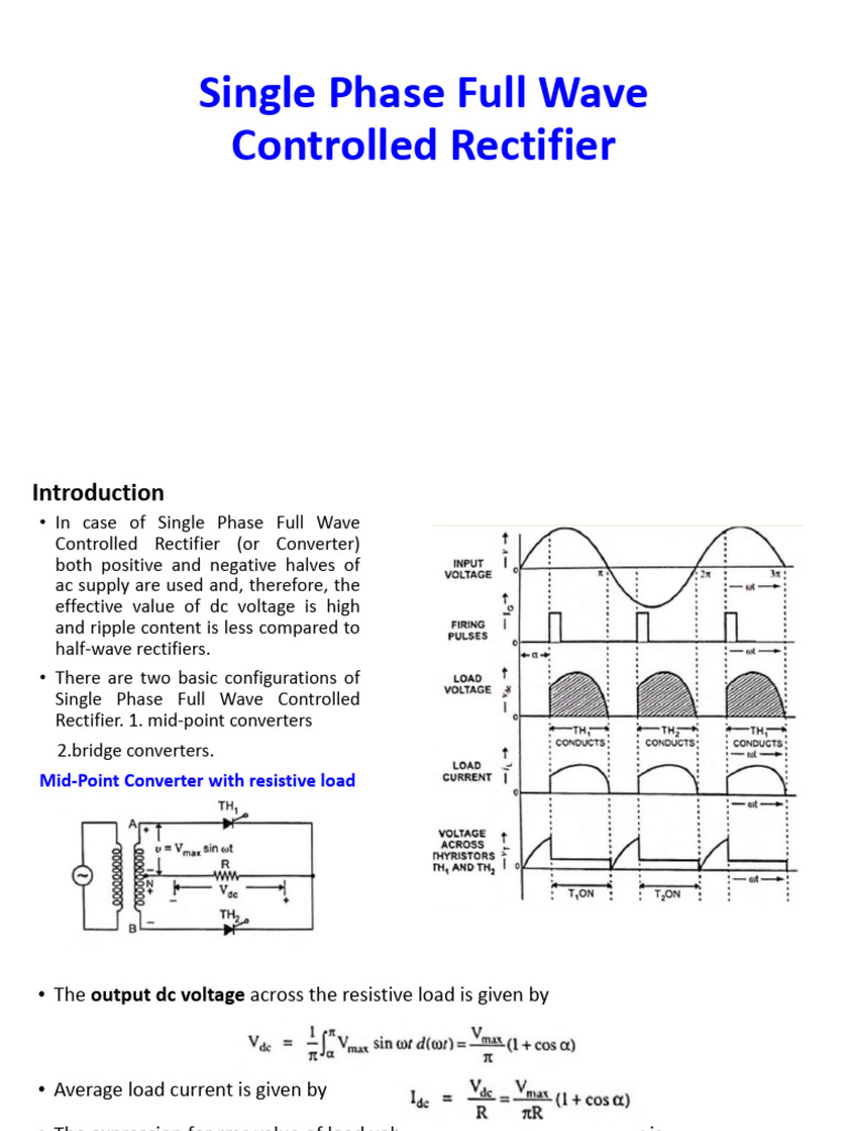Three Phase Controlled Rectifier | PDF | Rectifier | Direct Current