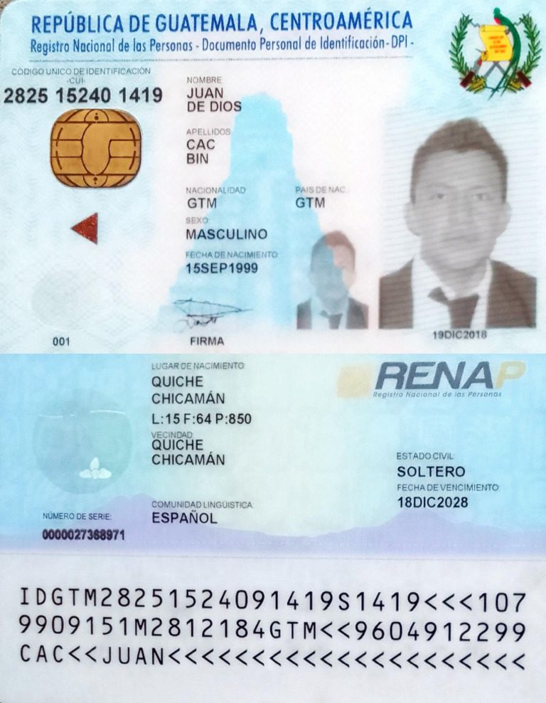 Documento de Identificación Guatemalteco | PDF