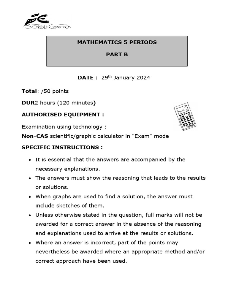 Pre-BAC English Exam January 2024 | PDF | Linear Regression | Asymptote