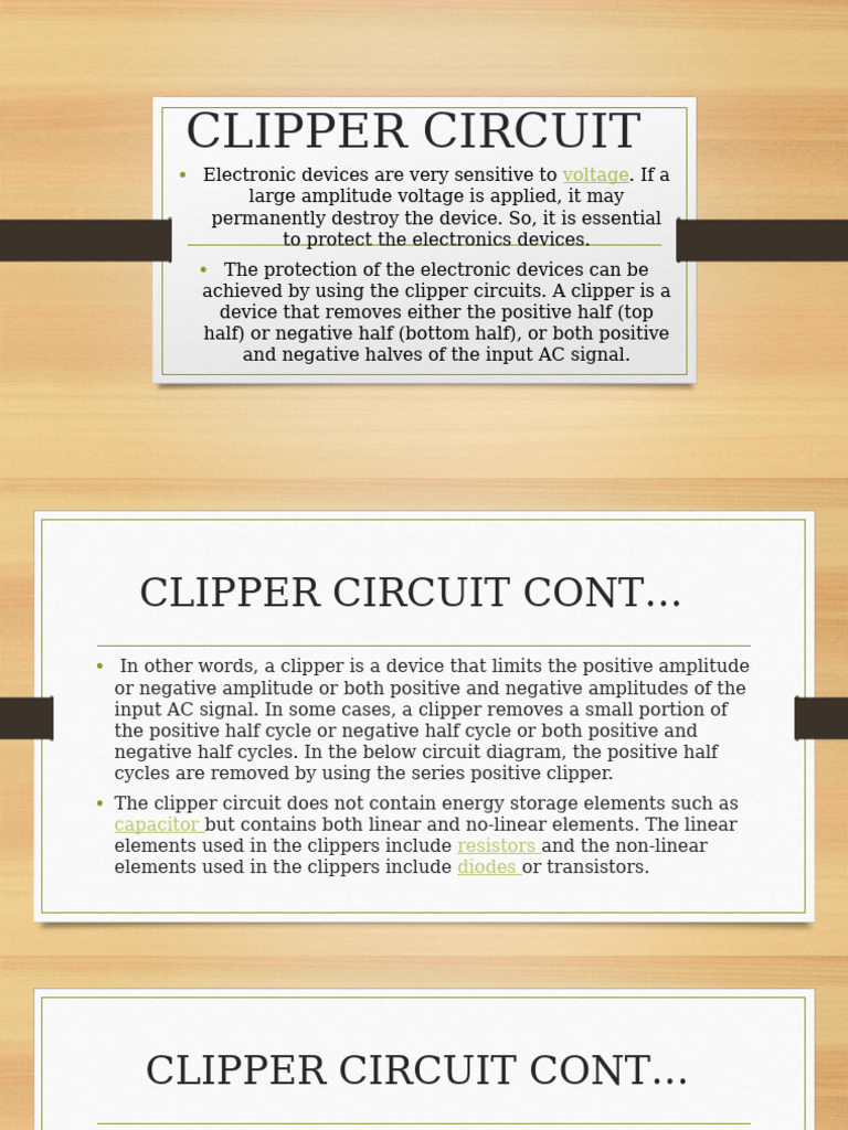 Clipper Circuit Types and Diagrams | PDF | Diode | Electrical Network