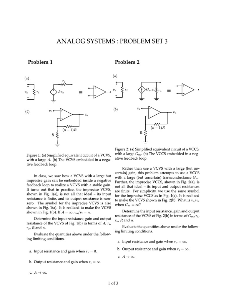 Ee2019 Problemset3 | PDF