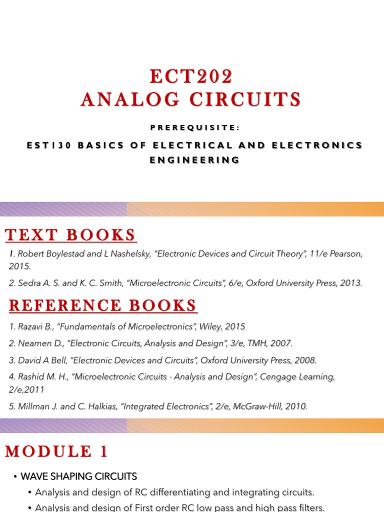 AC M1 Wave Shaping Circuits Part-1 | PDF | Capacitor | Electrical Network