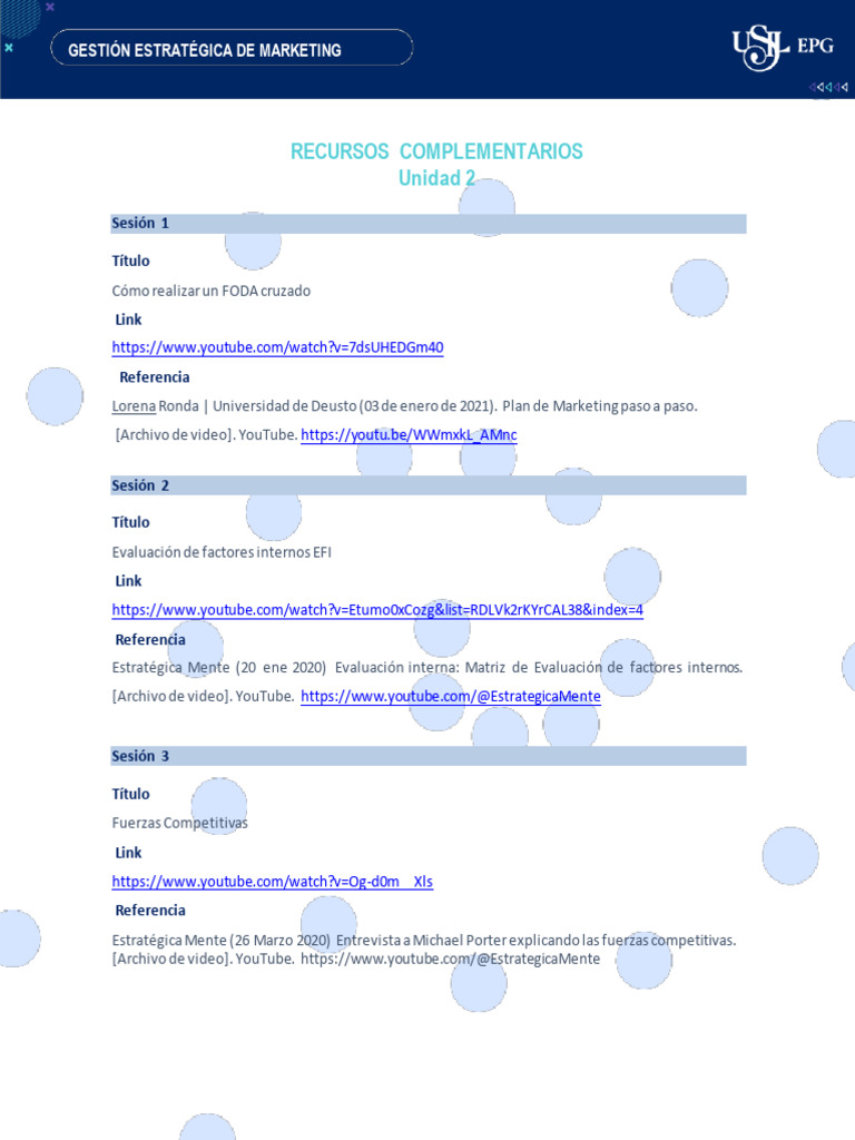 Recursos complementarios | PDF