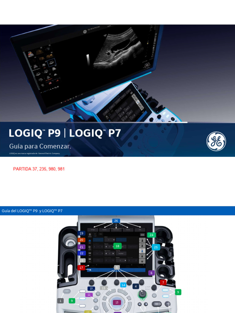 37 235 980 981 Ultrasonido Ge Logic P9 | PDF | Botón (Computación)