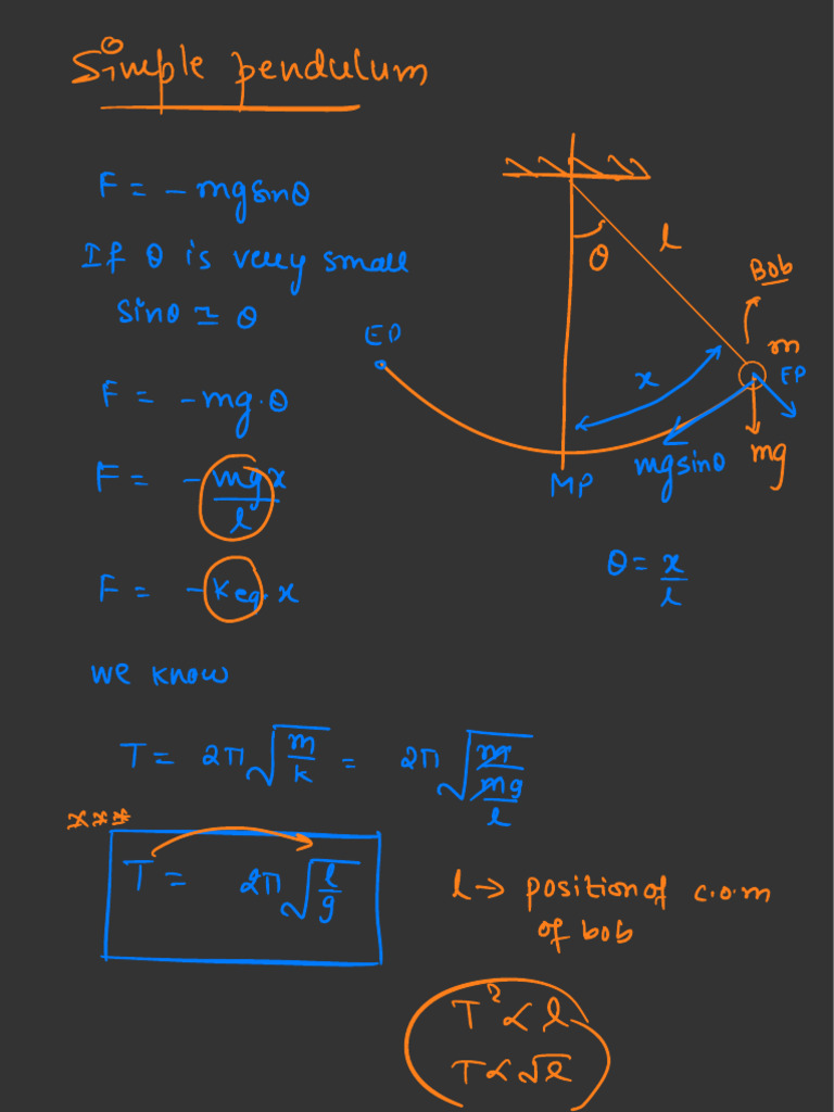 Simple Pendulum | PDF