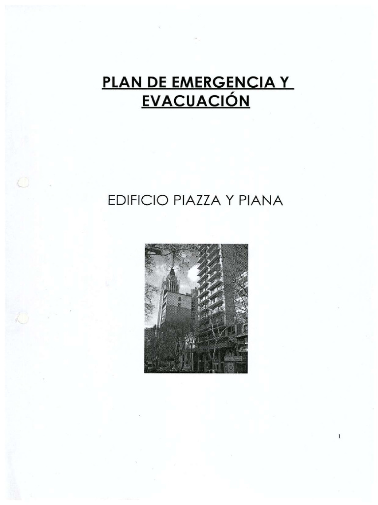 Plan de Emergencia y Evacuacion - Edif. GP | PDF