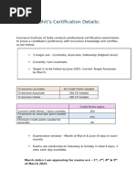 Credit Point System for Insurance Exams | PDF | Insurance | Actuary