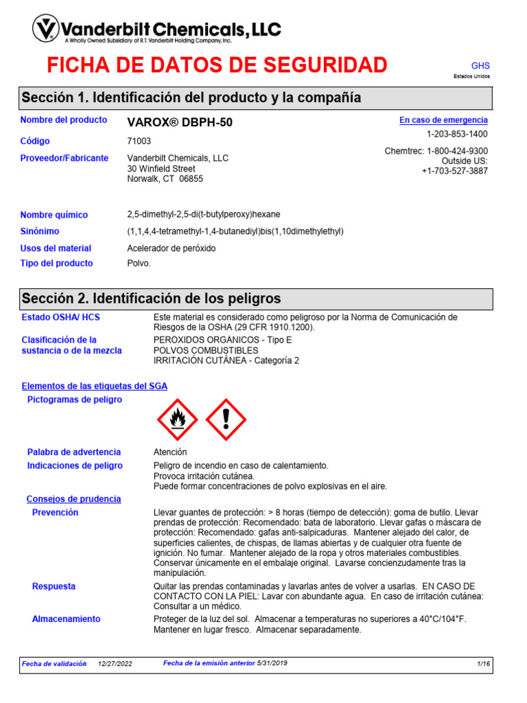 Varox-Dbph50 Us Es VC-VM | PDF | Residuos | Química