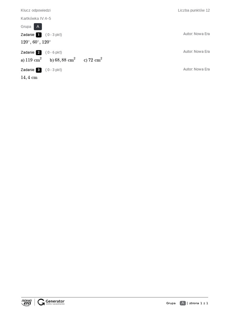 Kartkowka Iv4 5 Odpowiedzi Klasa 6 | PDF