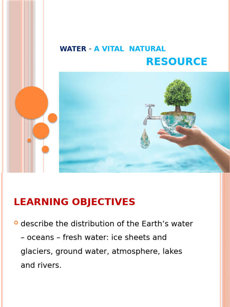 1 Water – a Vital Resource 2021 | PDF | Water | Fresh Water