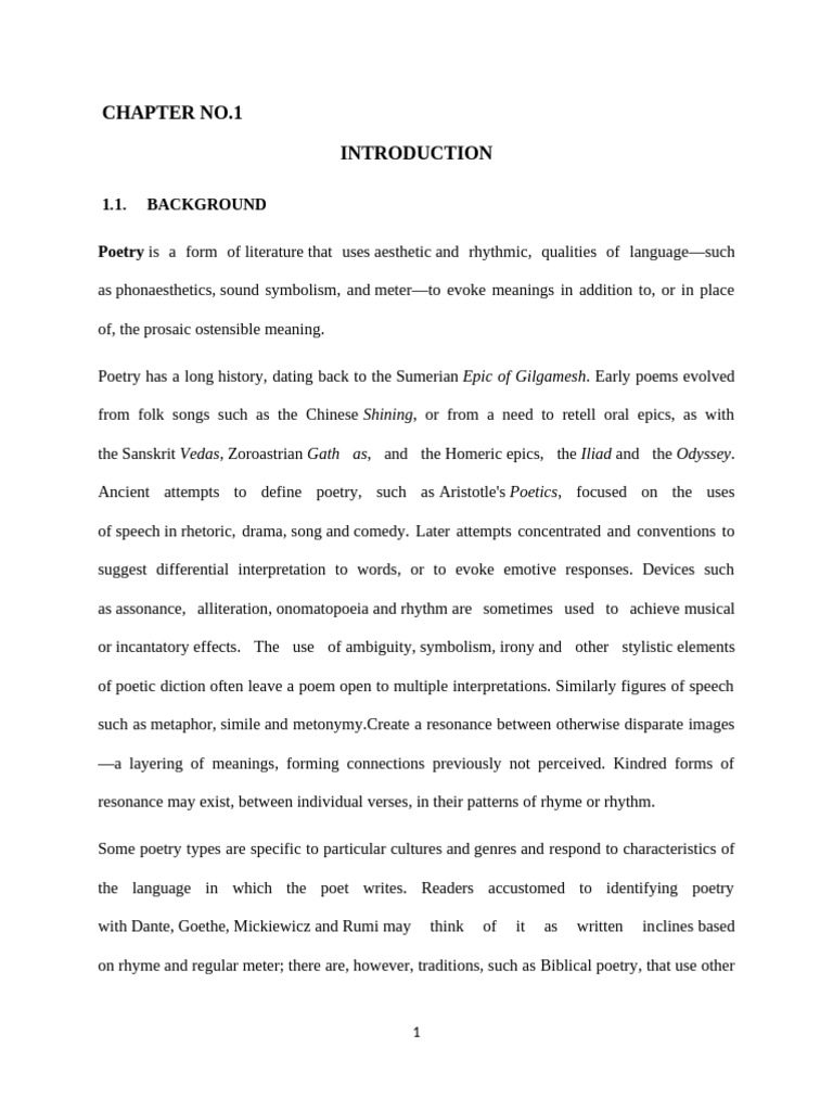 Main Chapters | PDF | Poetry