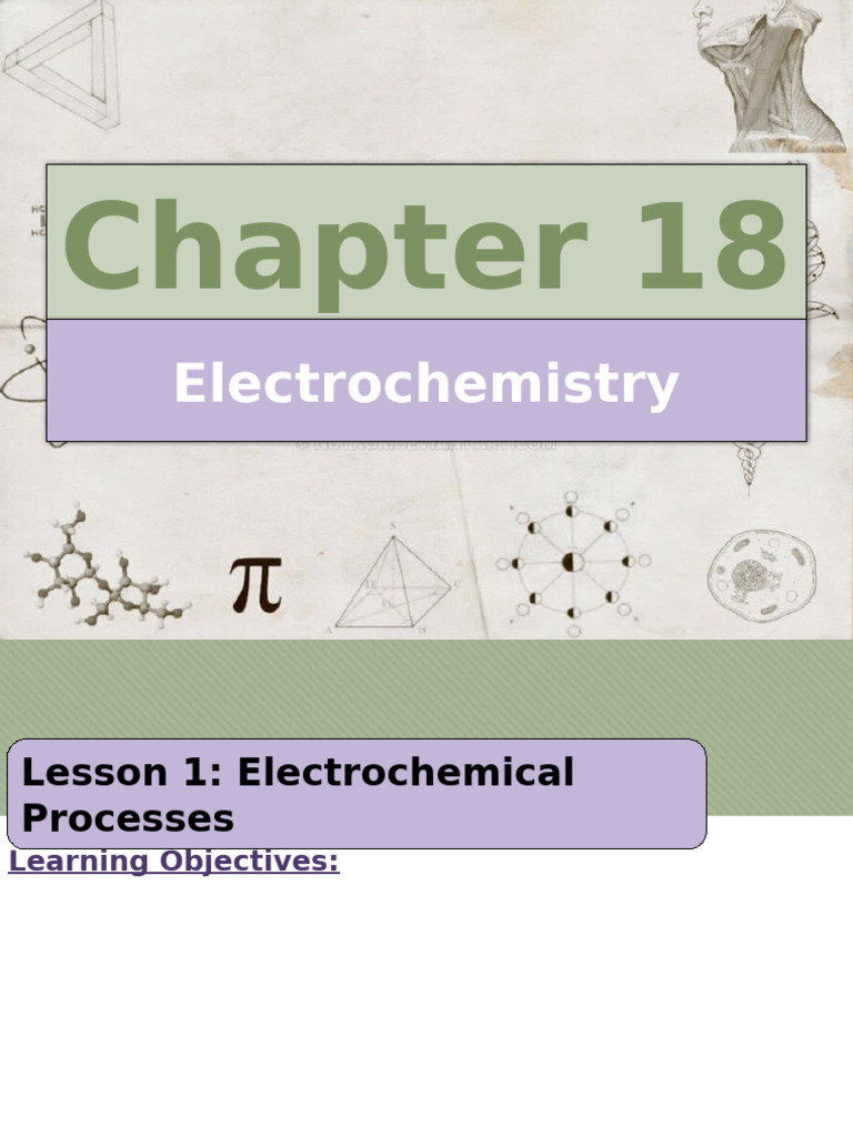 Chapter 18 Electrochemistry | PDF | Redox | Electrochemistry
