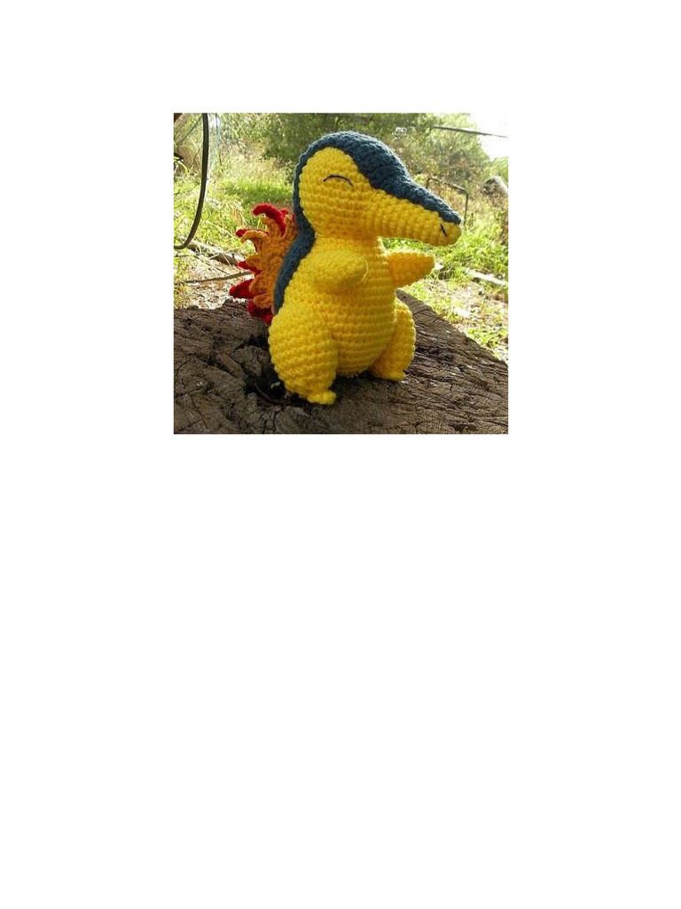 Patrón de Peluche Cyndaquil Pokémon | PDF