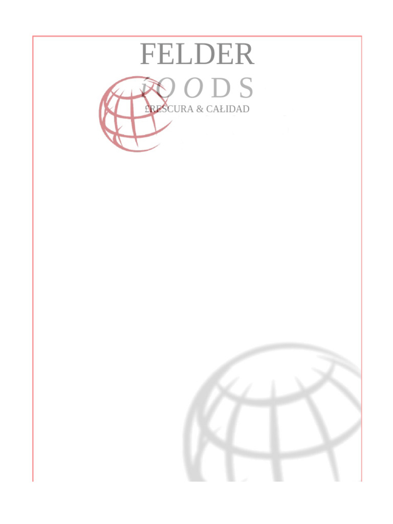 Calidad y Rescursos en Felder Ioods | PDF