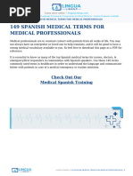 Medical Spanish Guide for Nurses | PDF