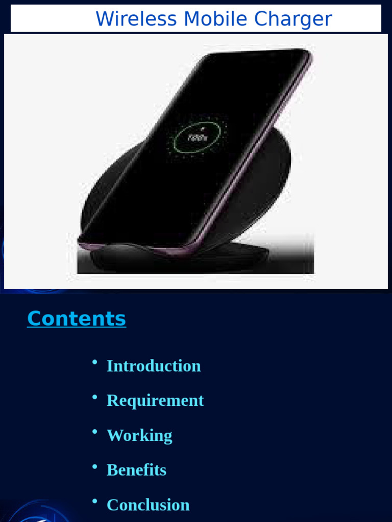 Wireless Mobile Charging Technology | PDF | Inductor | Capacitor