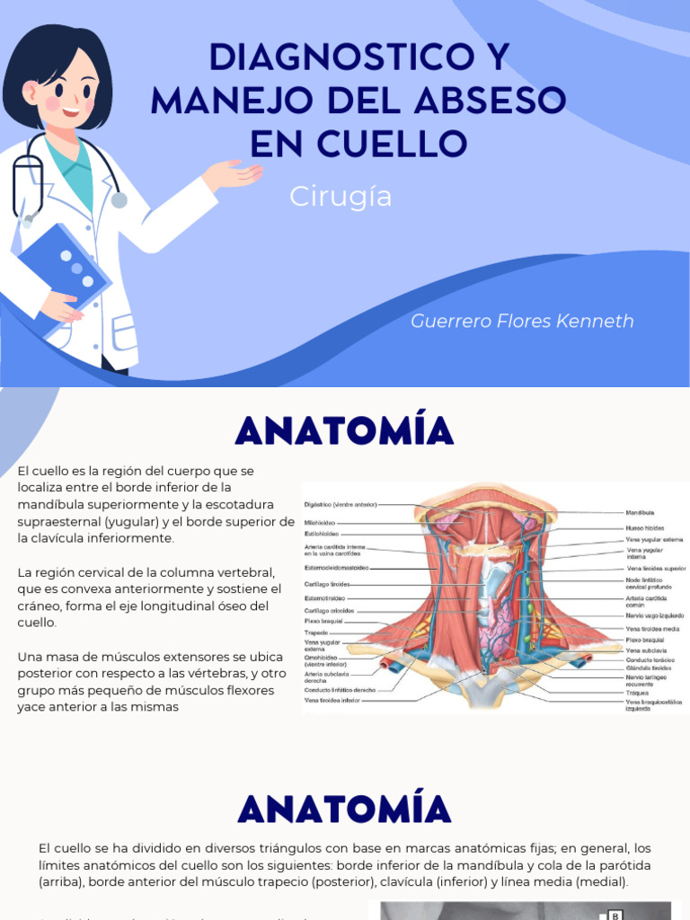Diagnóstico y manejo de abscesos cervicales | PDF | Especialidades ...