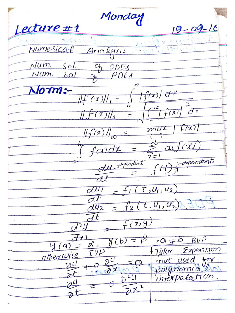 Numerical Solution of Pde-1 | PDF