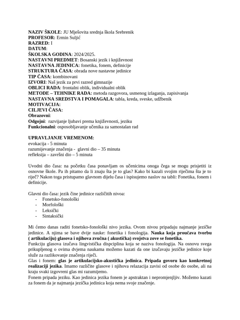 Fonetika, Fonem, Defincije | PDF