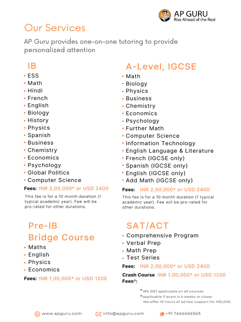 AP Guru Courses | PDF | Mathematics | Standardized Tests