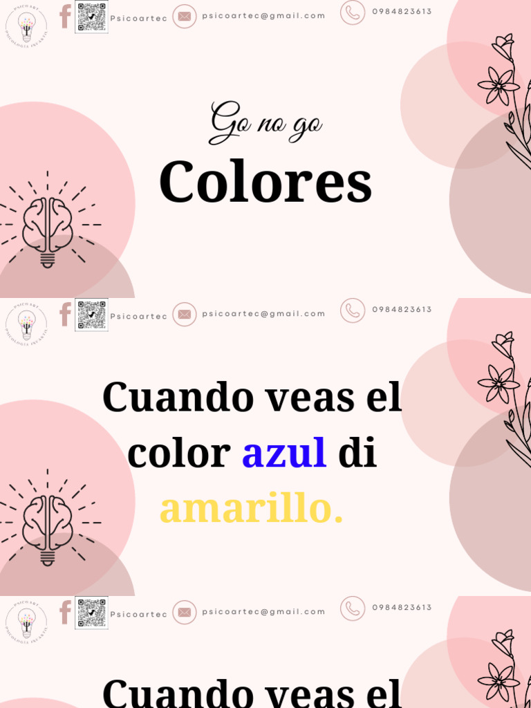 Go No Go-Colores | PDF