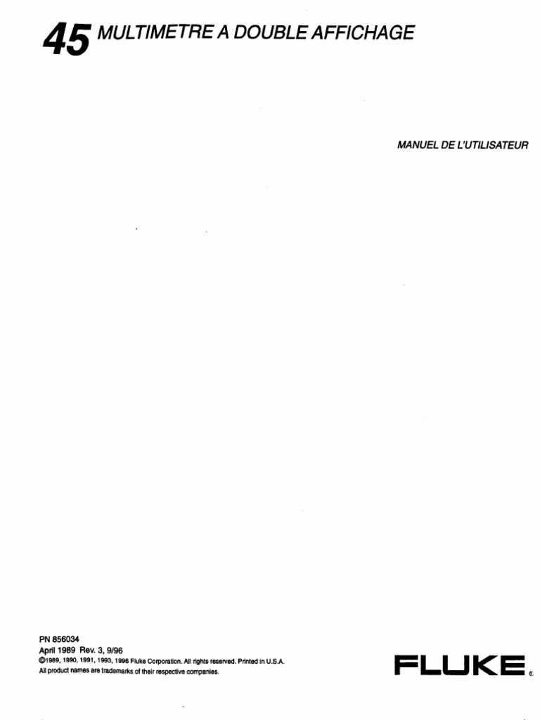 Fluke-45_User_Manual | PDF