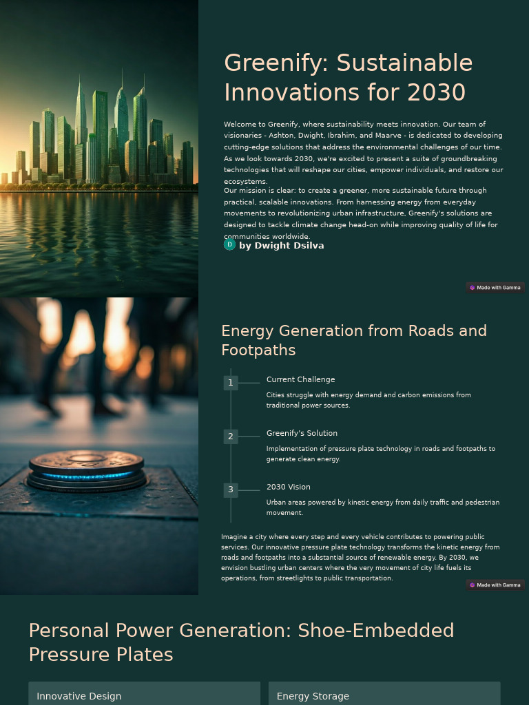 Greenify: Innovations for a Sustainable 2030 | PDF | Sustainability ...