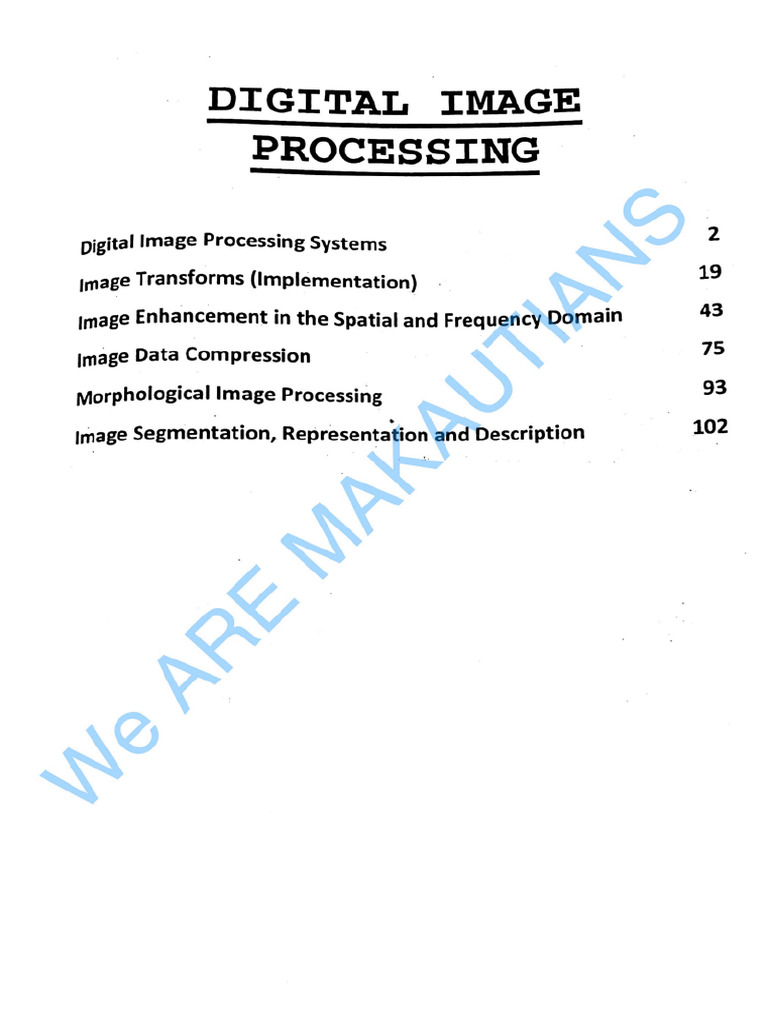 Image Processing | PDF