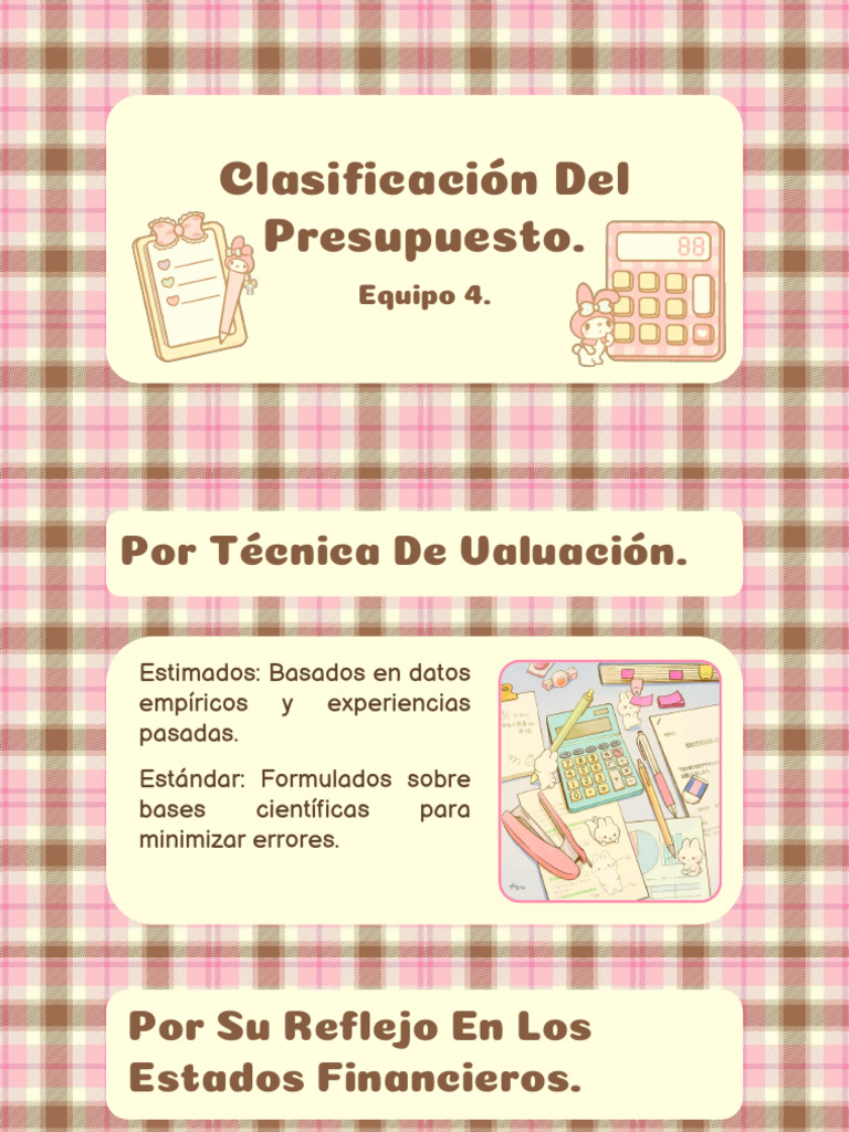 Clasificación de Presupuestos | PDF