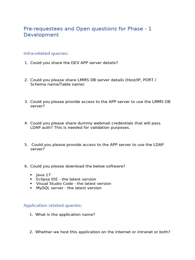 Phase 1 - Requirement Clarification | PDF