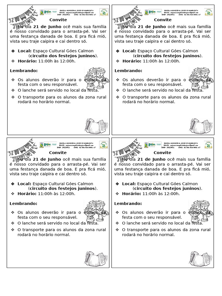 Convite Junino Festa | PDF
