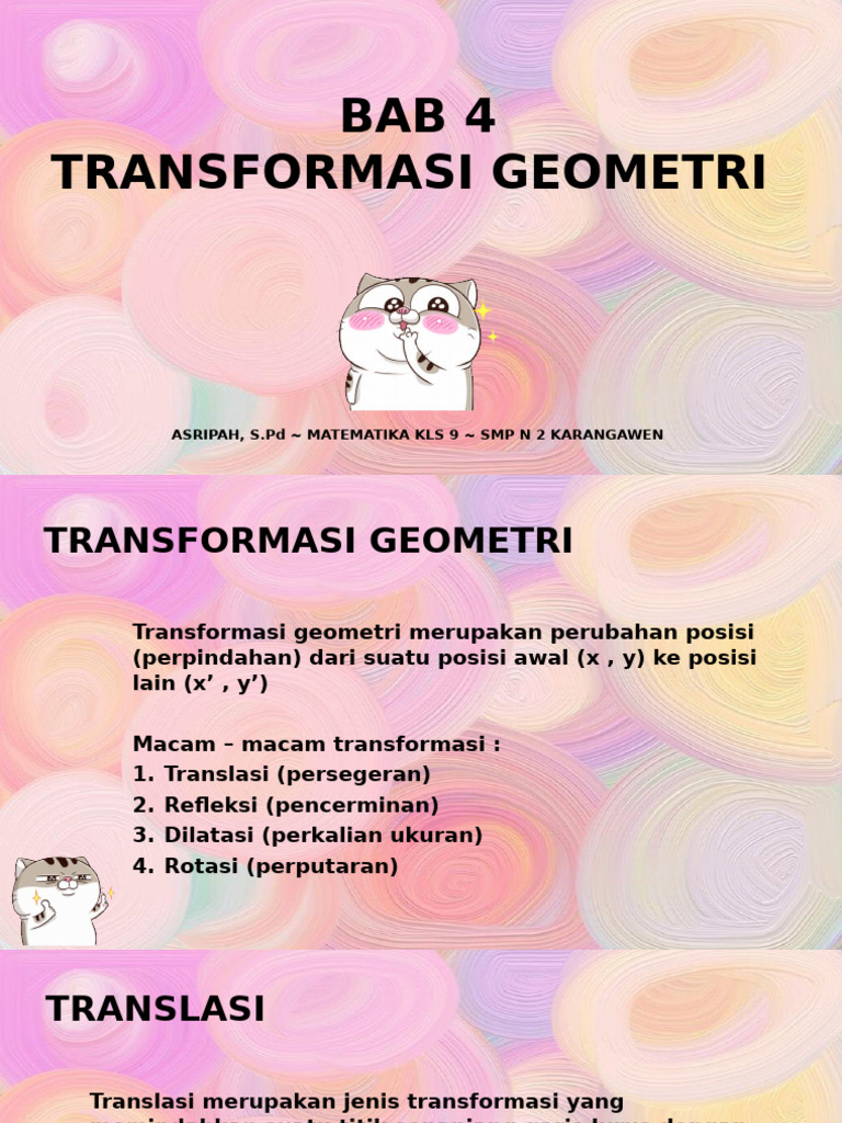 Modul Ajar Transformasi Geometri | PDF
