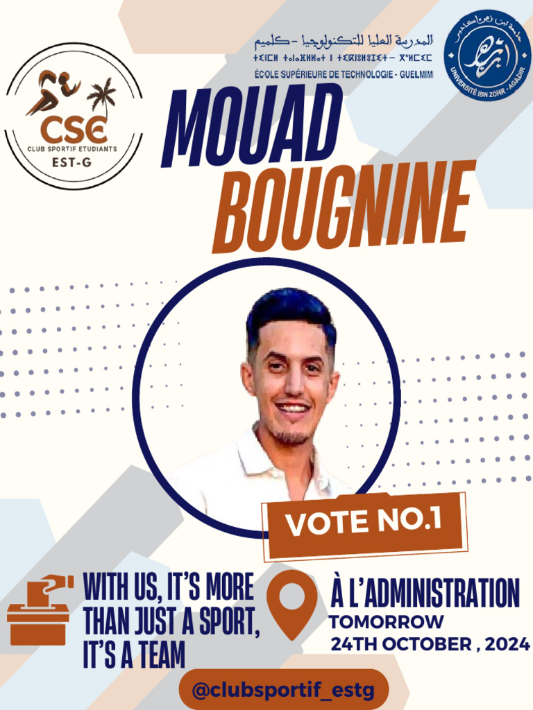 Blue and Red Modern Candidate Election Poster | PDF