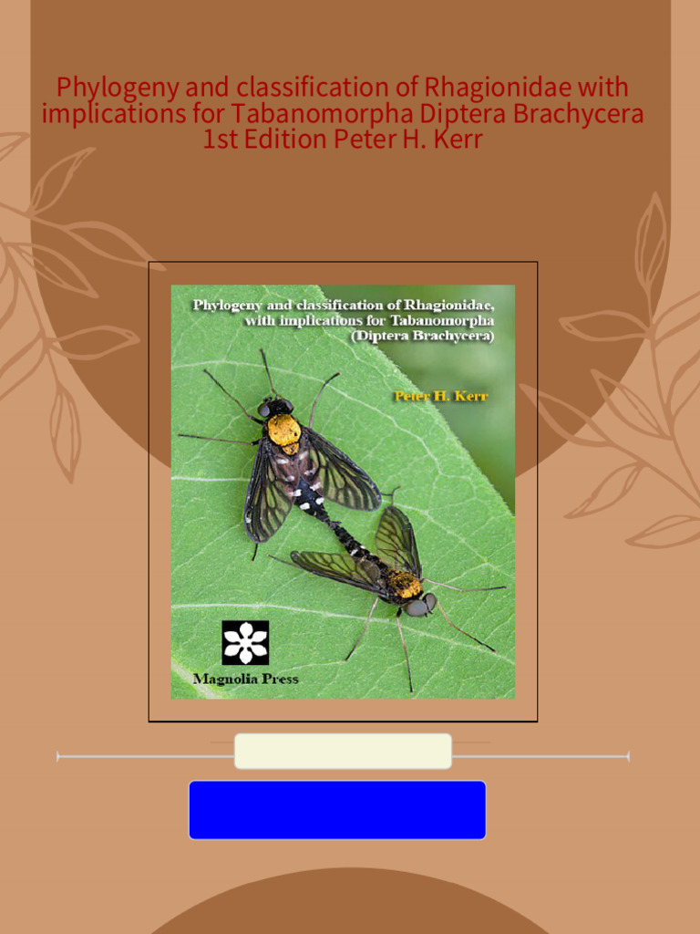 Phylogeny and Classification of Rhagionidae With Implications For ...