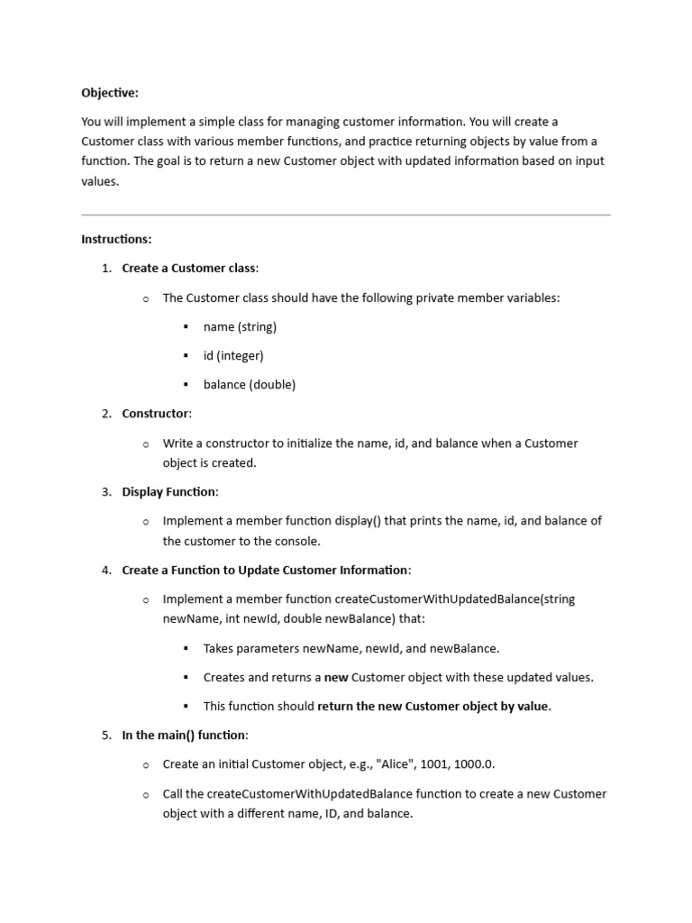 Return Object | PDF