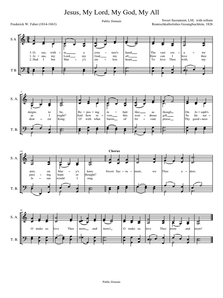 Sweet Sacrament Hymn Lyrics | PDF | Christian Belief And Doctrine ...