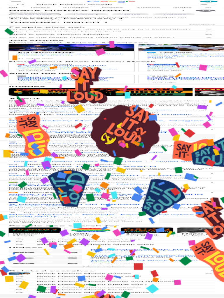 Black History Month - Google Search | PDF | Culture Of The United ...