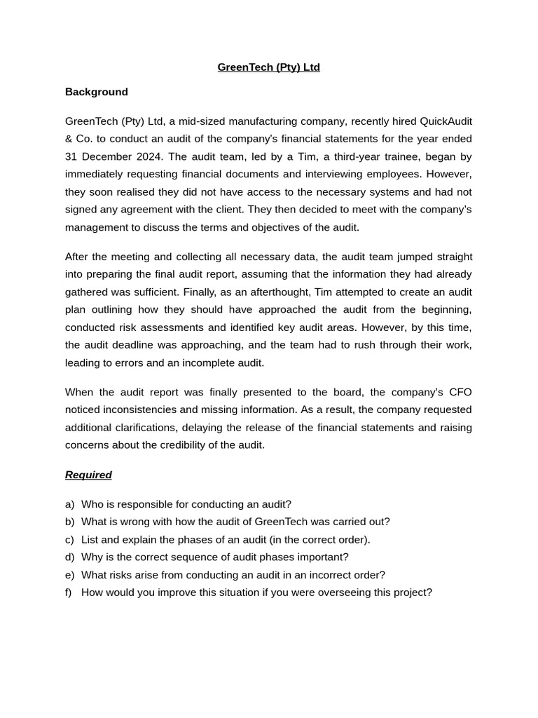 GreenTech (Pty) LTD | PDF