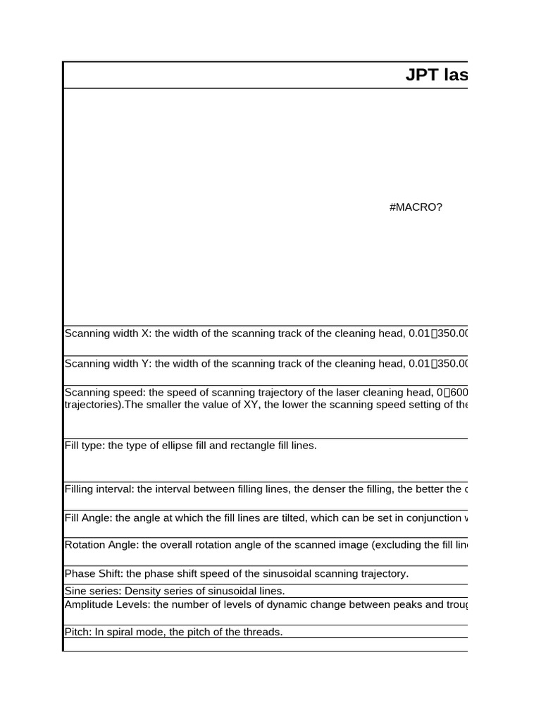 Laser Cleaning Parameter Settings Guide | PDF | Phase (Waves) | Sine Wave
