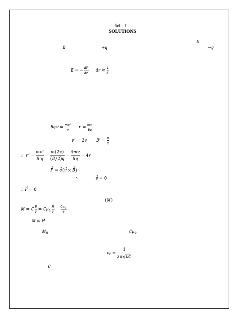 Top 10 Sample Papers Class 12 Physics With Solution-15-31 | PDF ...