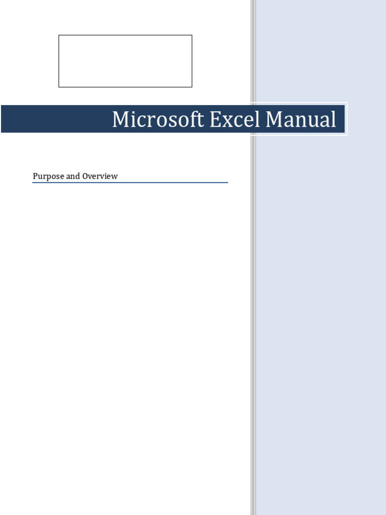 EUP 1501 - Final Ms Excel-Manual | PDF | Microsoft Excel | Computing